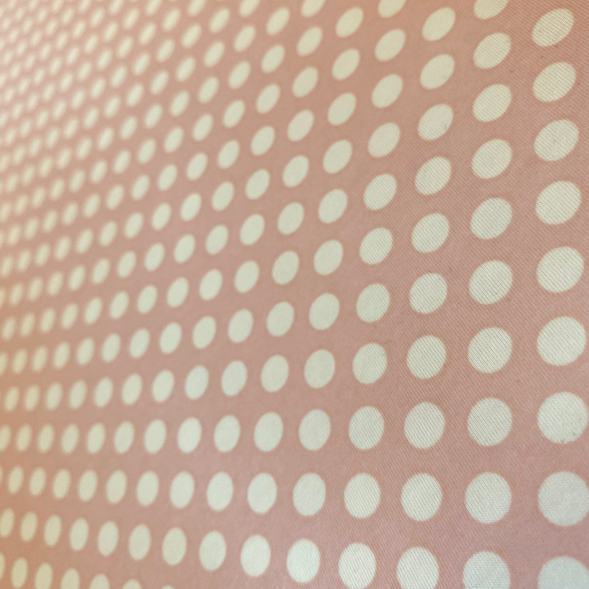 Pink and Off White Polka Dot Spot Lycra Fabric - 1m – CSF ONLINE