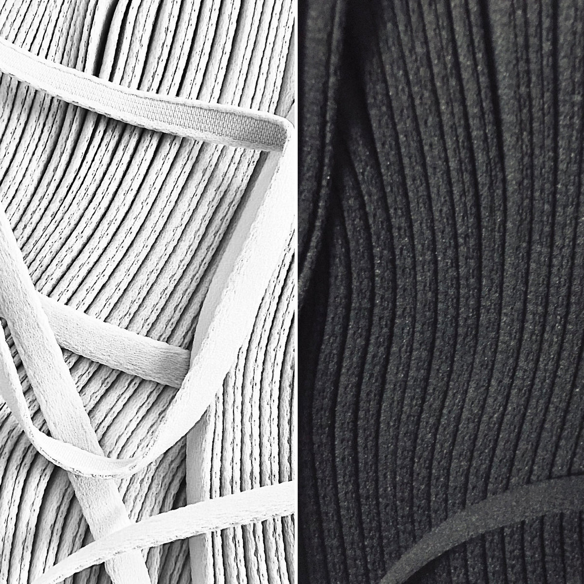 Black and White 10mm Plush “Fortitube” Wire-casing Channeling - (10m ...